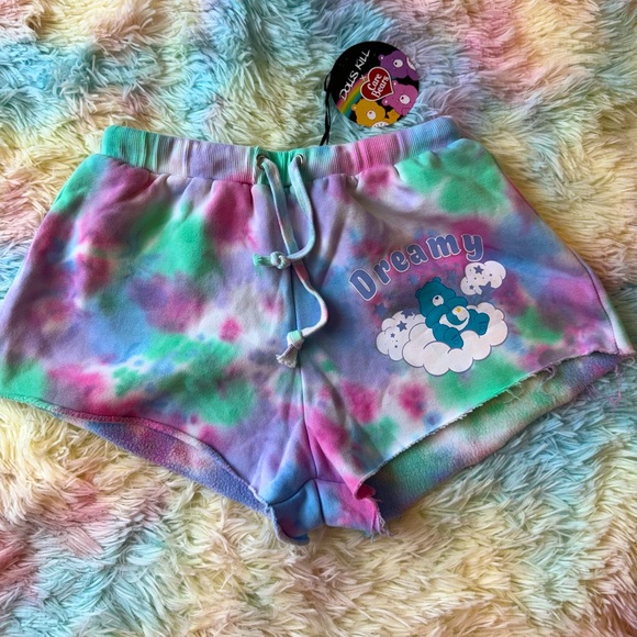 Dolls Kill | Shorts | Nwt Dolls Kill Care Bears Luv Luv You Tie Dye ...